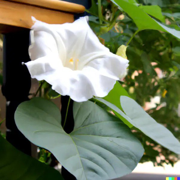 30 Moonflower Morning Glory White Moon Flower Ipomoea Alba Flower Vine ...