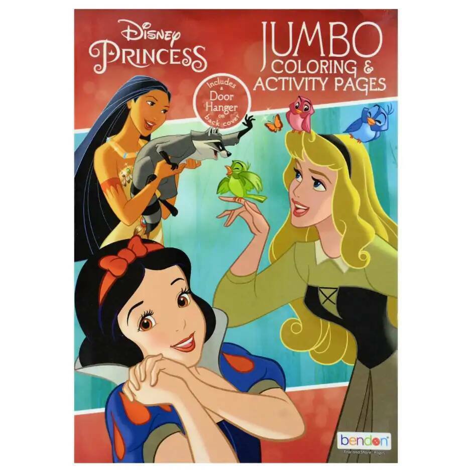 Bendon Disney Princess Jumbo Coloring and Activity Pages Snow White w