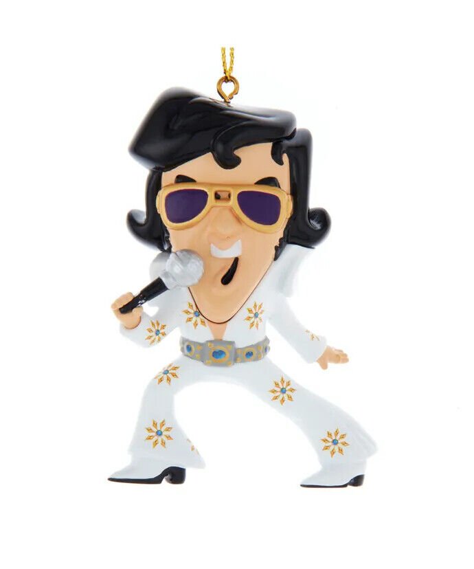 Elvis Presley® Cartoon Elvis In White Jumpsuit EP1221 w