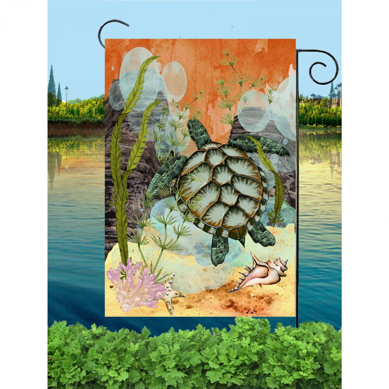 Flags Galore Sea Turtle Garden Flag w