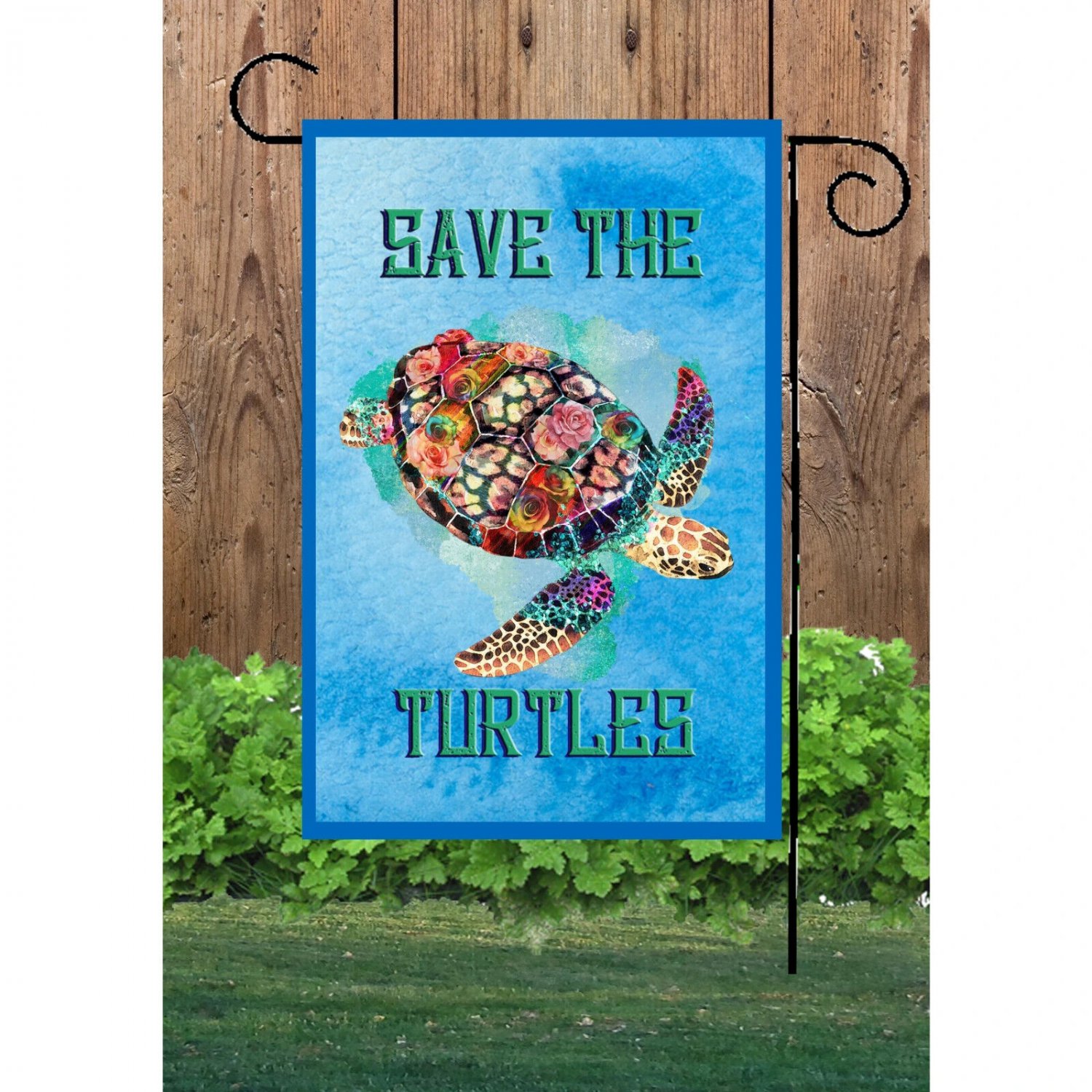 Flags Galore Save the Turtles Garden Flag w