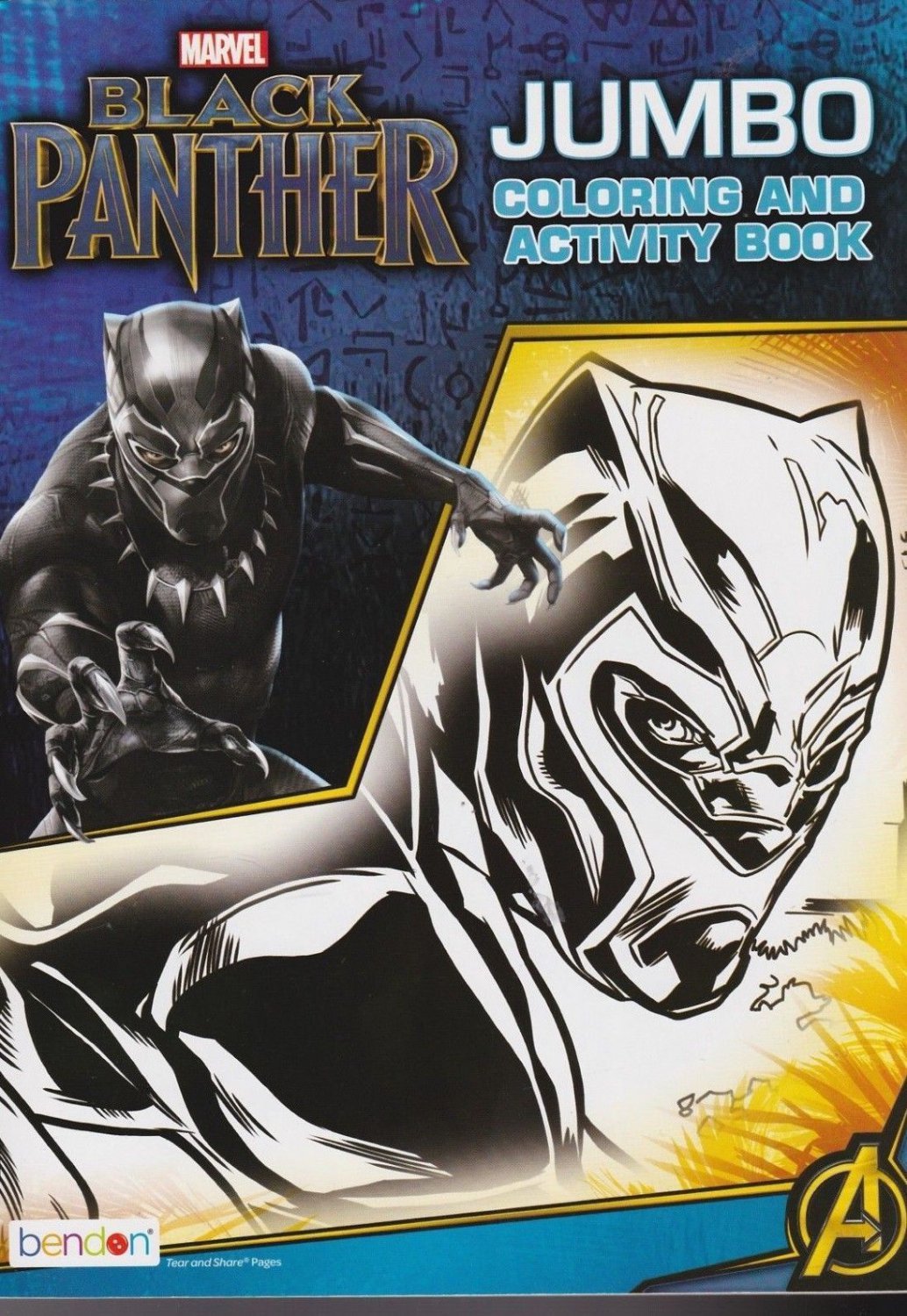 Black Panther Jumbo Coloring & Activity Book DC Comics 96 Pages dw