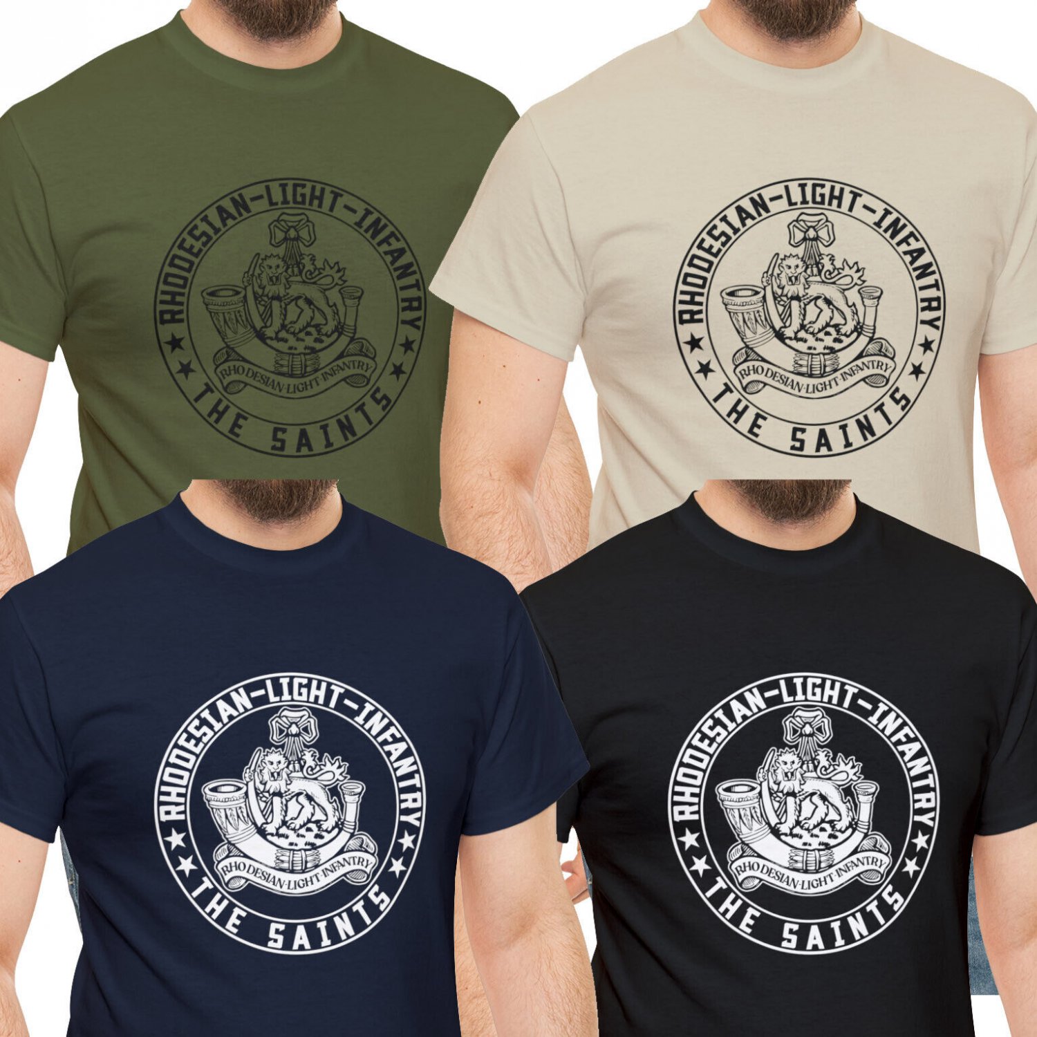 RLI Commando Rhodesian Light Infantry - Custom Men's T-Shirt Tee