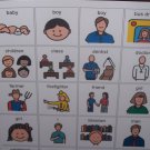 School Lunch Schedule board autism pecs pre k