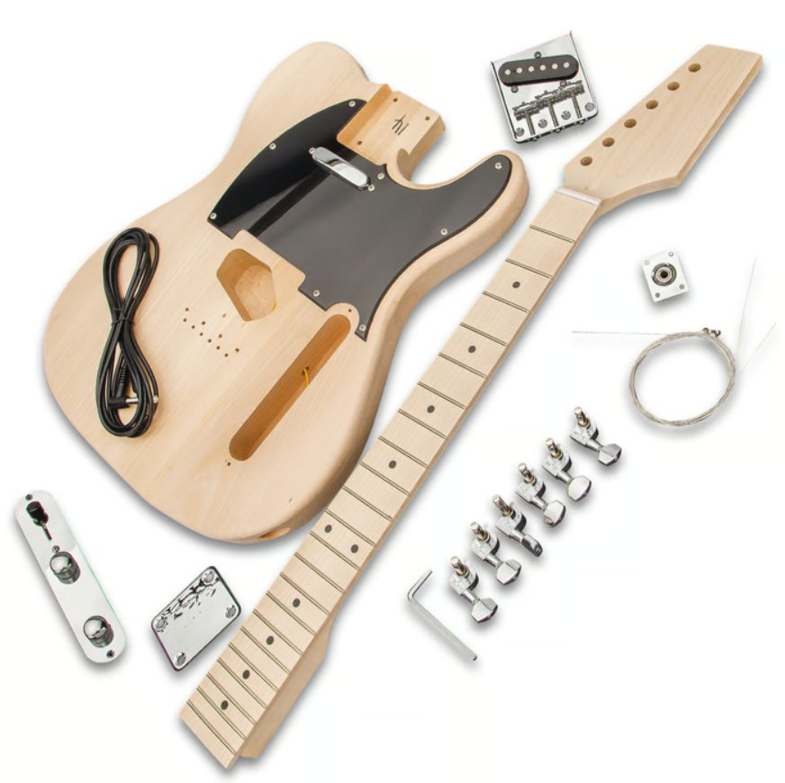 DIY ELECTRIC GUITAR PROJECT-NEW 6 STRING JAGUAR STYLE ELECTIC GUITAR KIT