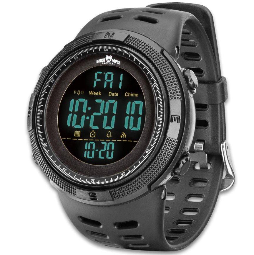 GHOST VIPER TACTICAL DIGITAL WATER-RESISTANT WATCH