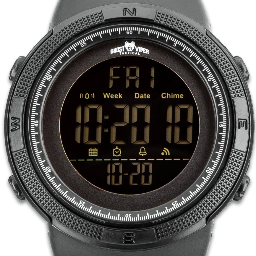 GHOST VIPER TACTICAL DIGITAL WATER-RESISTANT WATCH