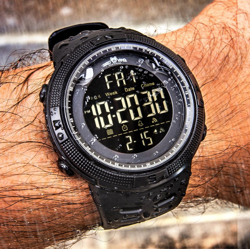 GHOST VIPER TACTICAL DIGITAL WATER-RESISTANT WATCH