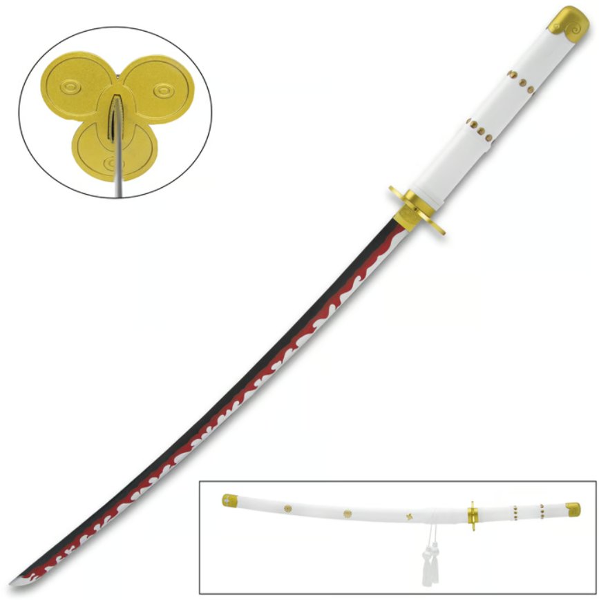 KOZUKI ODEN’S AME NO HABAKIRI KATANA AND SCABBARD - CARBON STEEL BLADE
