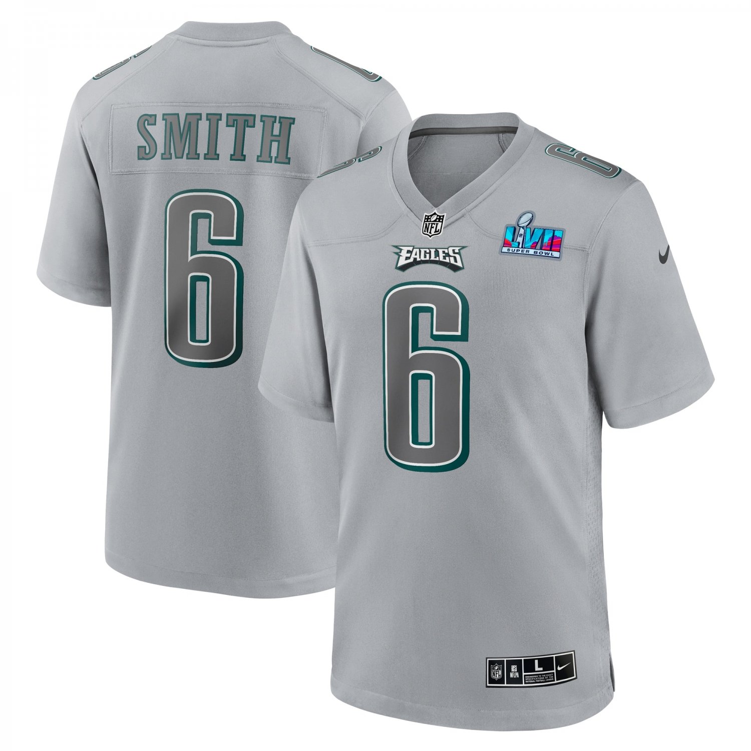 DeVonta Smith Philadelphia Eagles Super Bowl LVII Patch Atmosphere ...