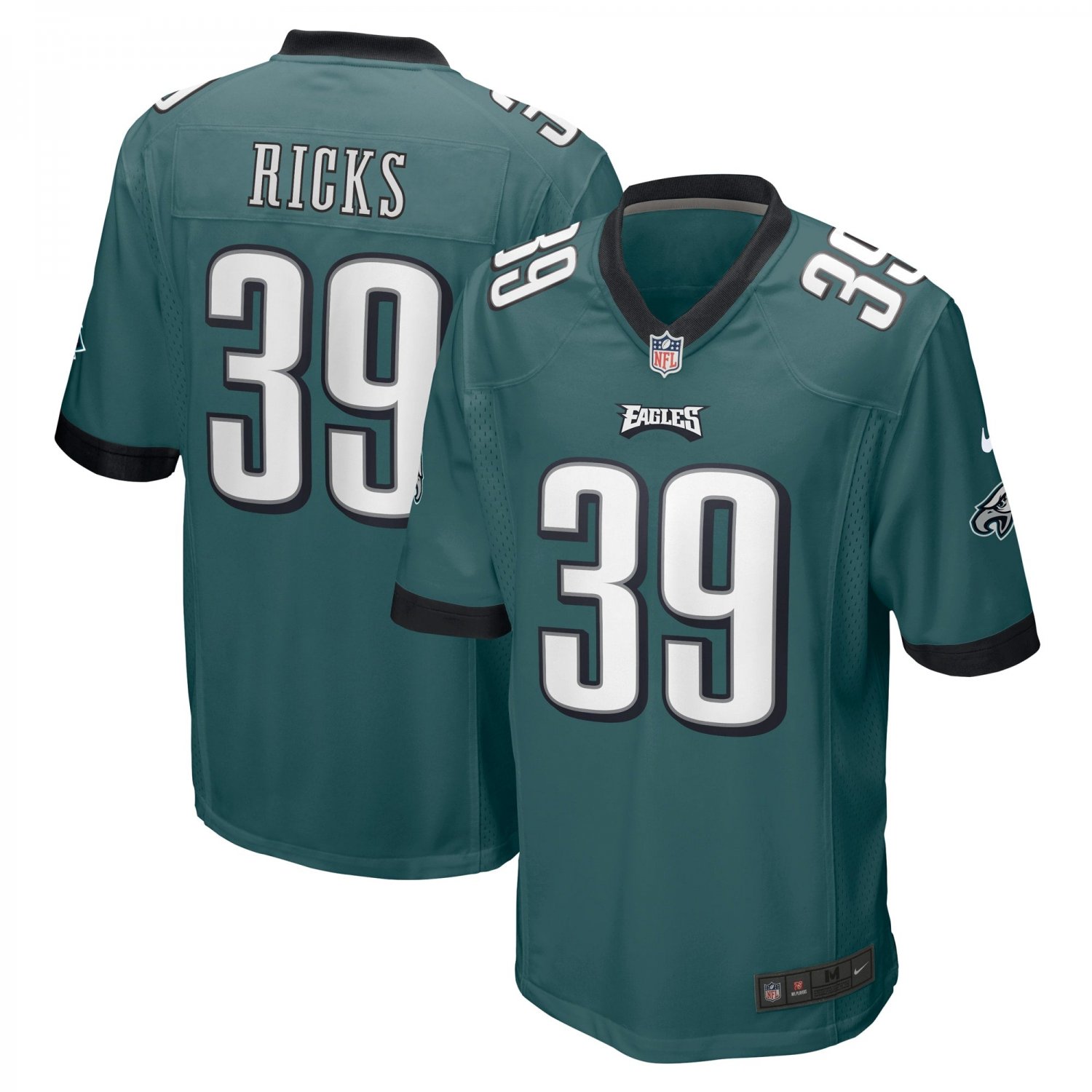 Eli Ricks Philadelphia Eagles Team Game Jersey - Midnight Green