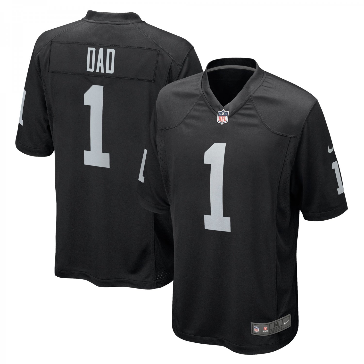 Number 1 Dad Las Vegas Raiders Game Jersey - Black