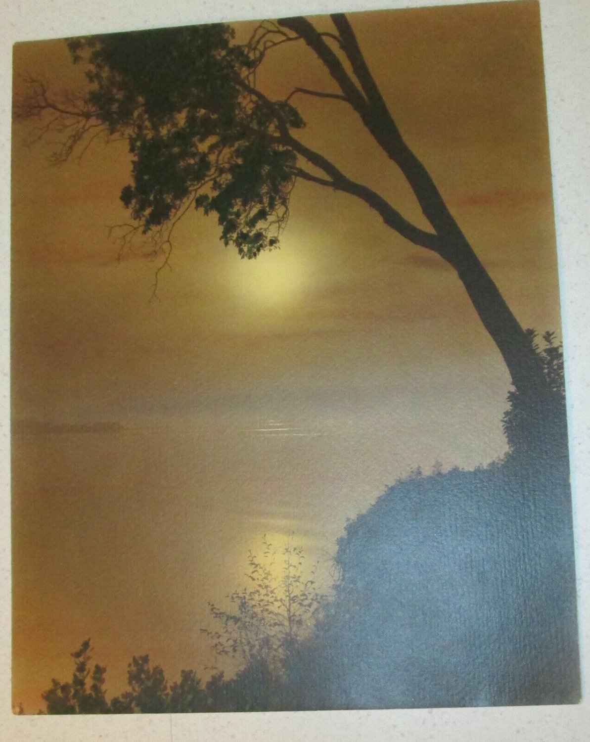 JAPANESE LANDSCAPE PRINT BEAUTIFUL SUNSET