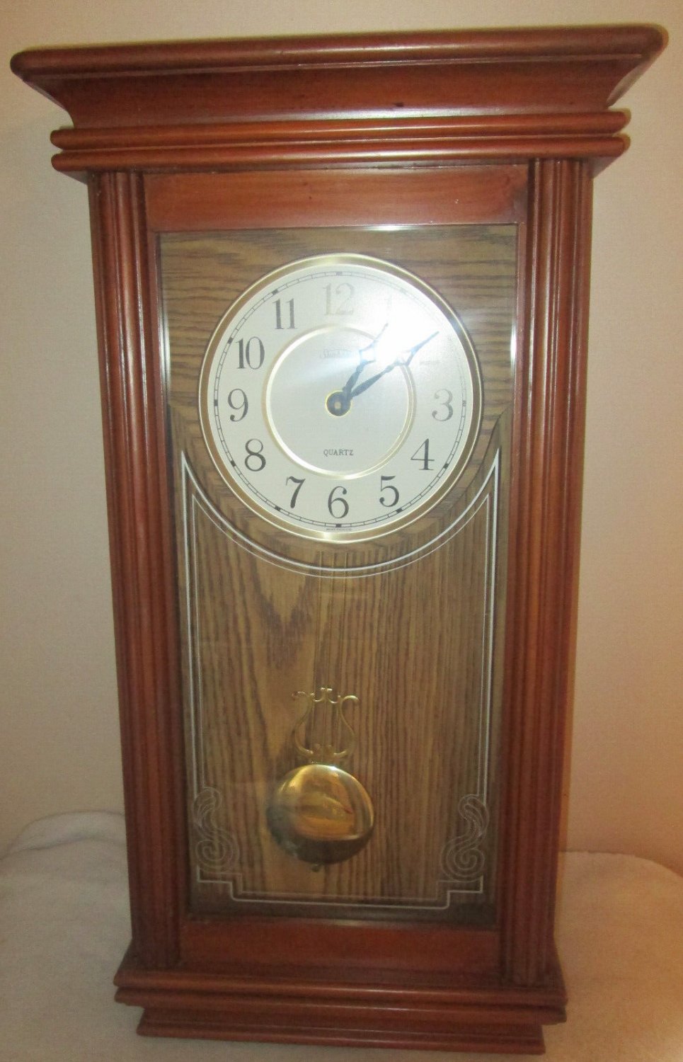 SUNBEAM WESTMINSTER CHIME 23" WALL CLOCK PENDULUM QUARTZ