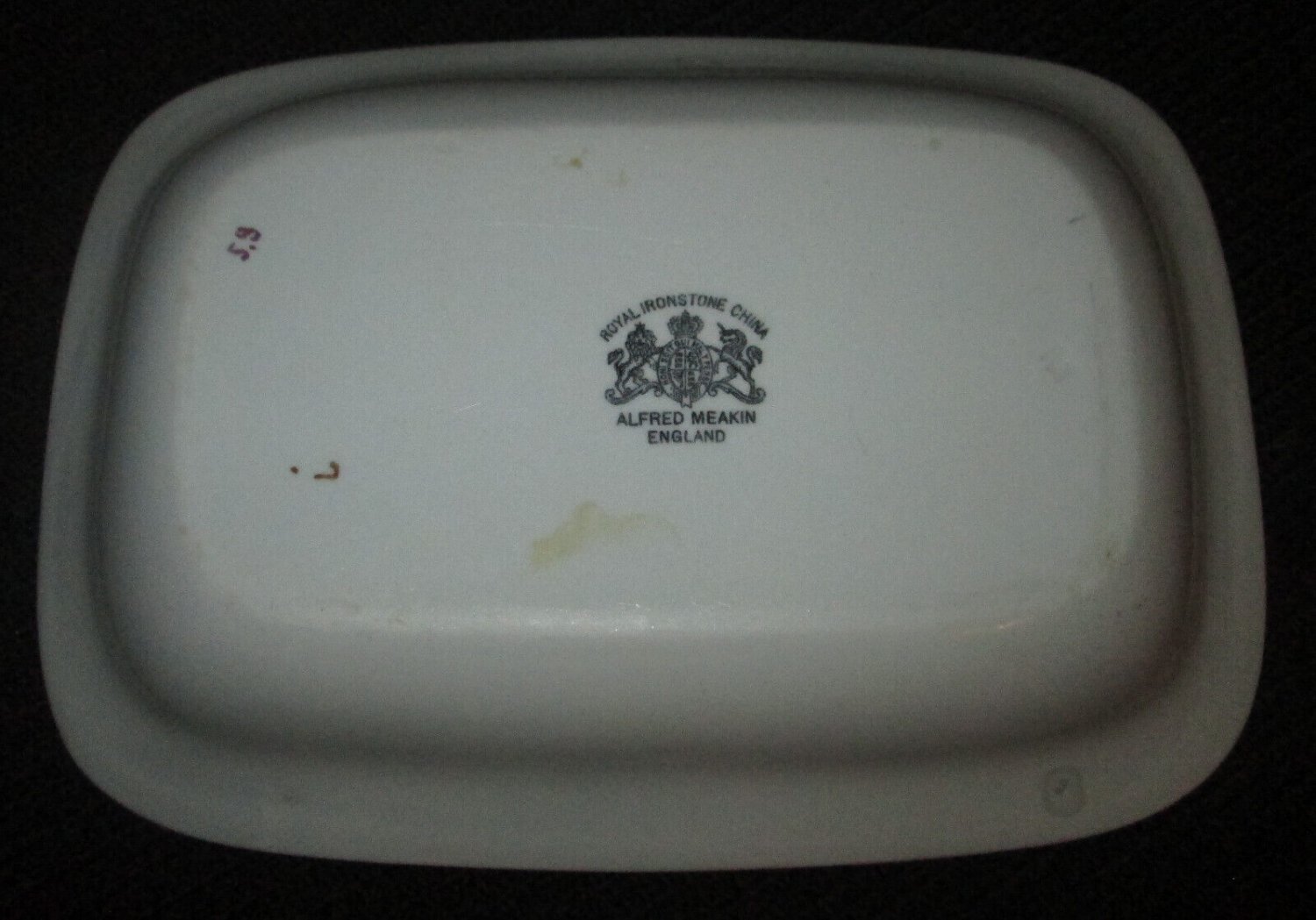 Royal Ironstone China 9x13 Platter Alfred Meakin England Copper Luster ...