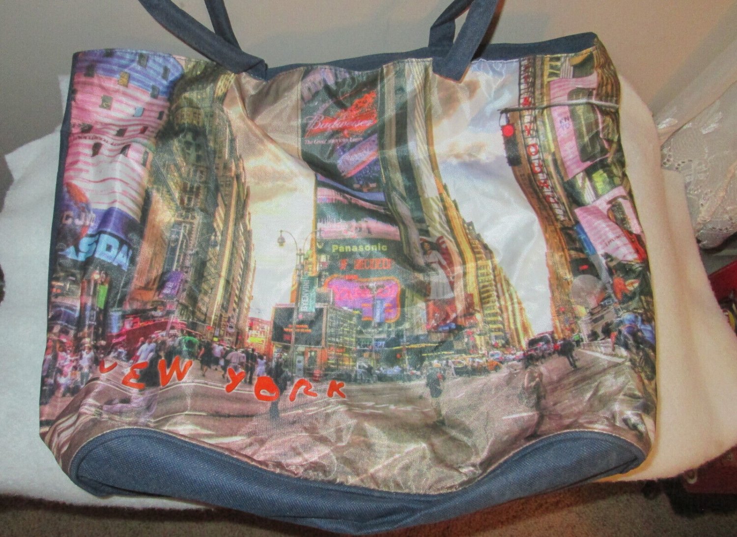 TIMES SQUARE Handbag-- NYC Times Square Broadway