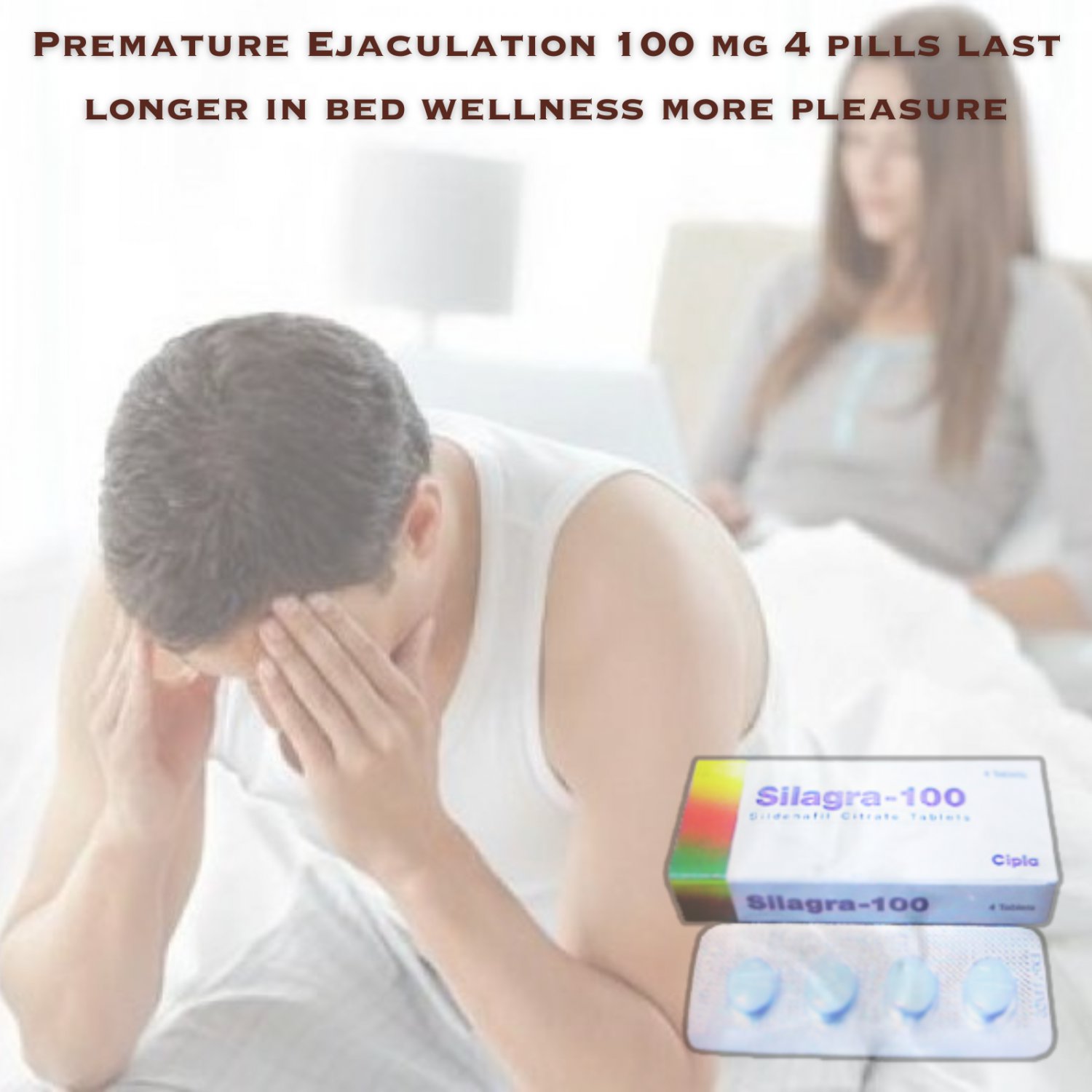 Premature Ejaculation 100 mg 4 pills last longer in bed wellness more ...