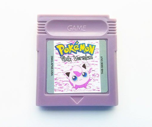 Retro Cartridge Game Boy Card Pokemon Pink For GBC Console