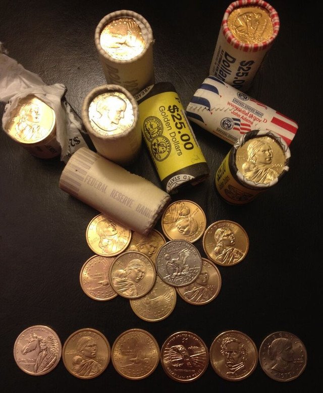 Code Talkers WWI WWII Indian Dollar Set s 2016 PD SACAGAWEA NATIVE ...