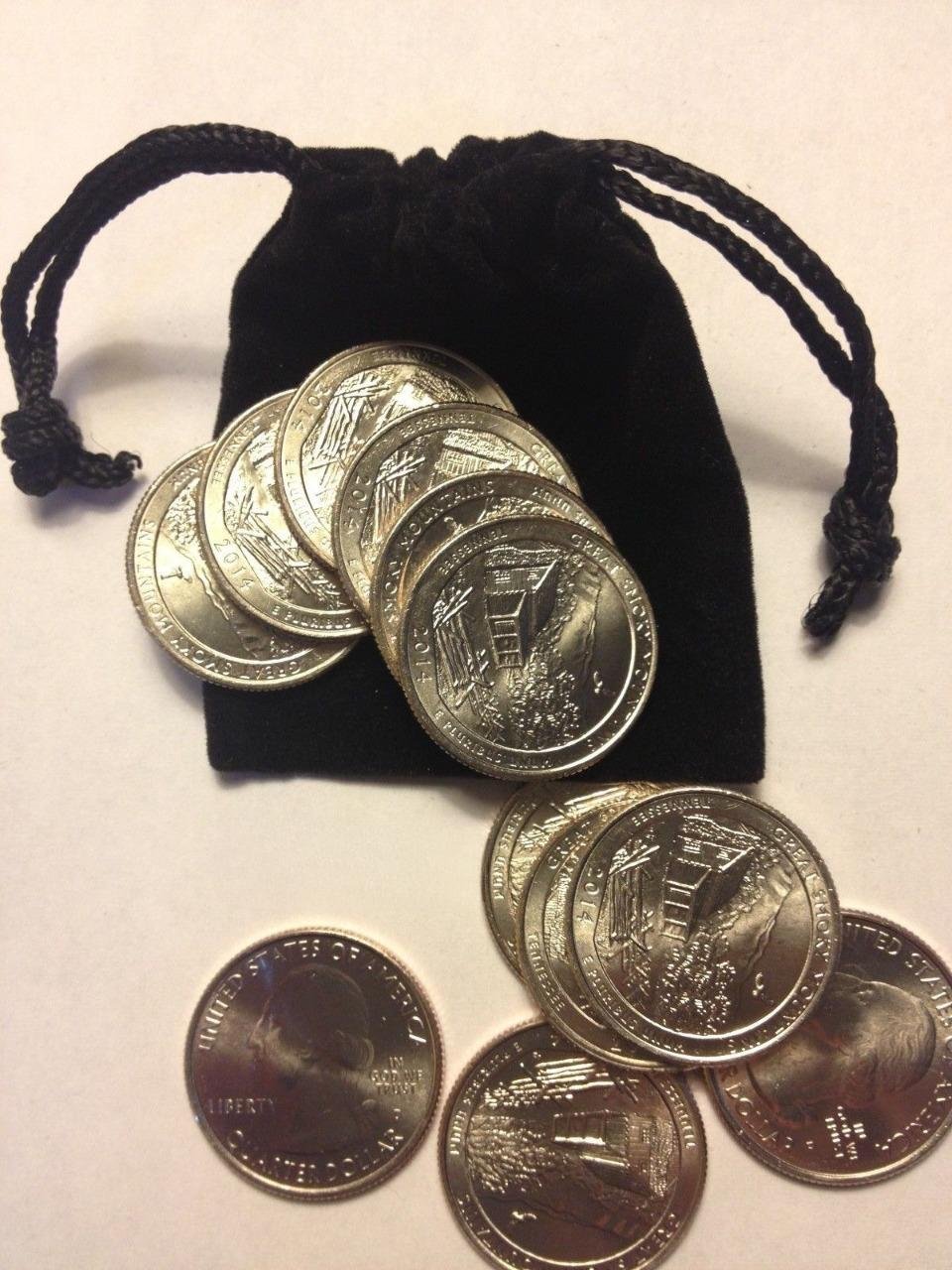 12 US Coins 2018 Voyageurs National Park Quarter Gift Bag Low Cost 2nds ...