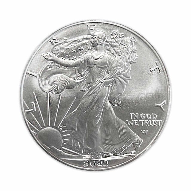 2023 1 oz American Silver Eagle BU in a capsule and gift pouch 1 US Coin