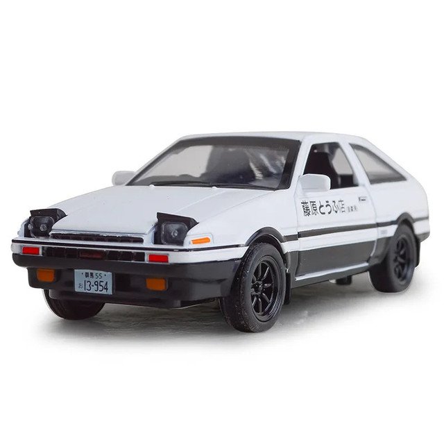 Initial D AE86 Alloy Metal Diecast 1:32 white Cars Toy Model Vehicles ...