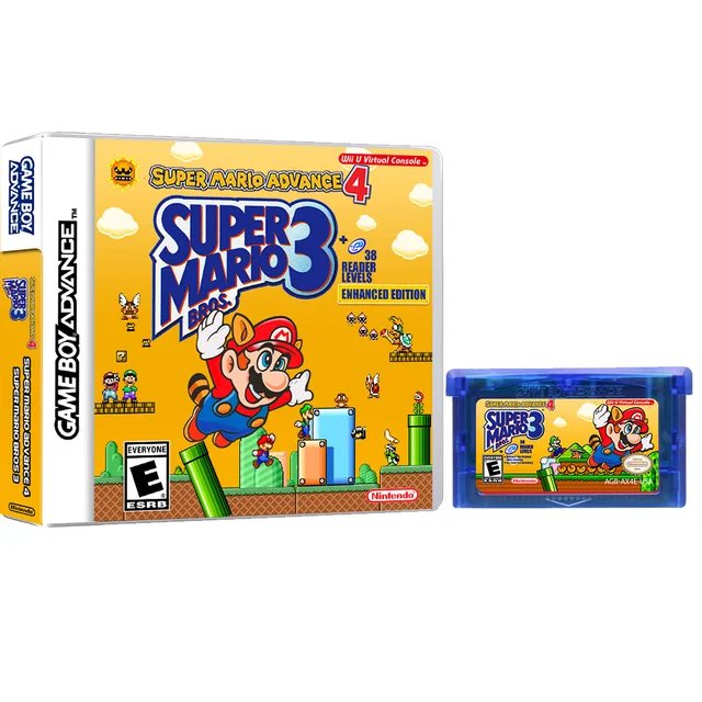 Super Mario Bros 3 Cartridge Game Card GBA With Box