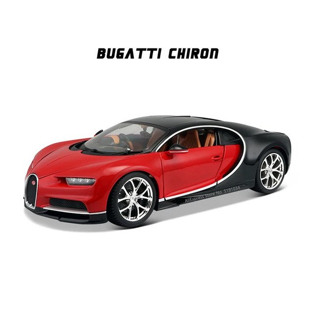 1:18 new style Bugatti chiron red alloy model simulation car decoration ...