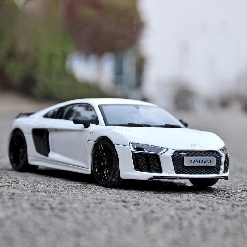 1:18 Audi R8 V10 Plus Alloy Sports Vehicle Car Model Diecast Metal Toy ...