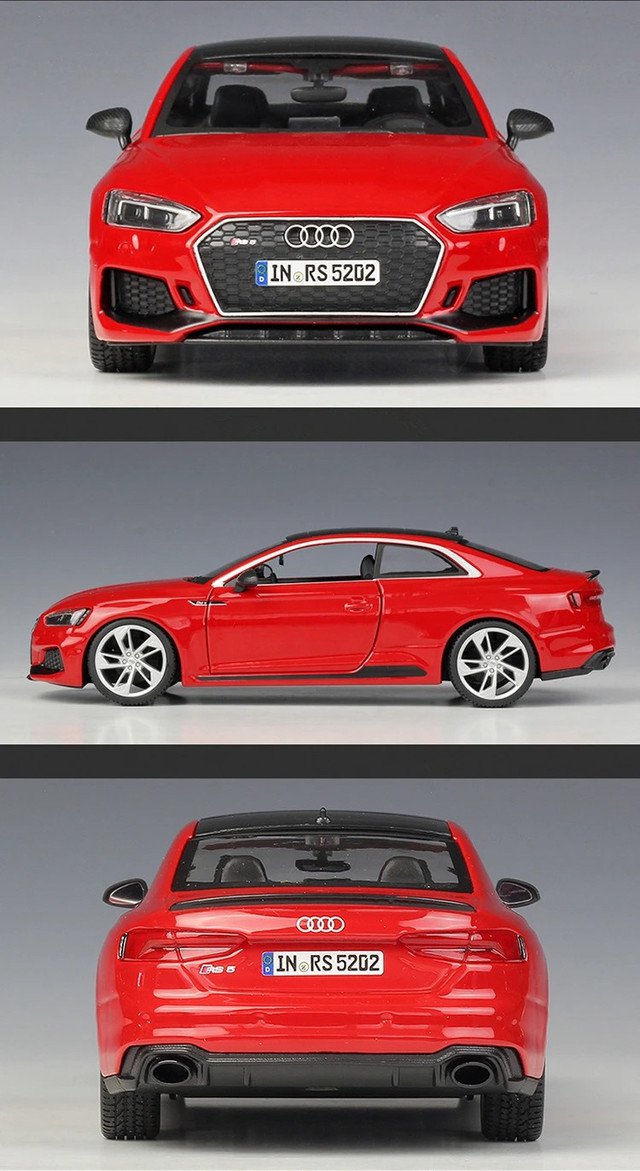 Toy 1:24 Audi RS5 red Coupe Alloy Car Model Diecasts Metal Vehicles ...