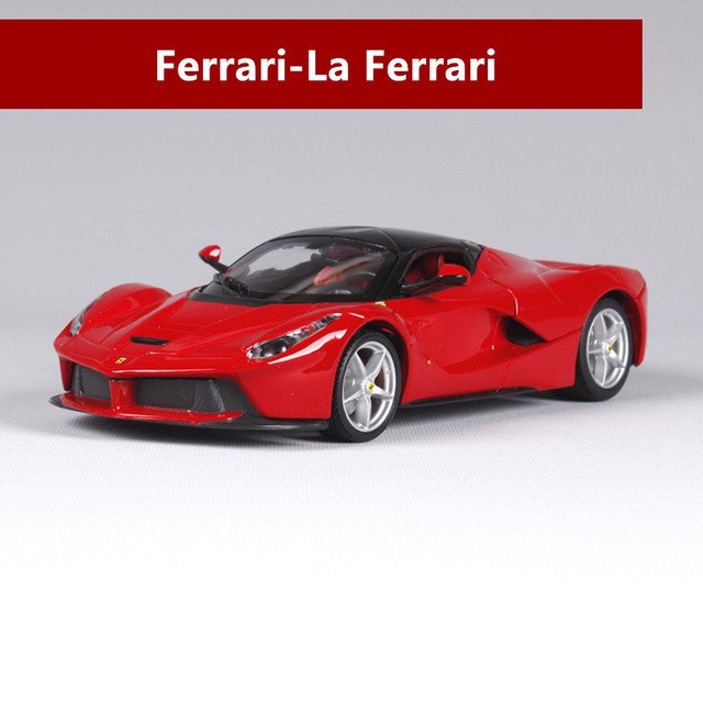 Simulation 1:24 Hot style Ferrari LA Ferrari red Collection Car Model ...