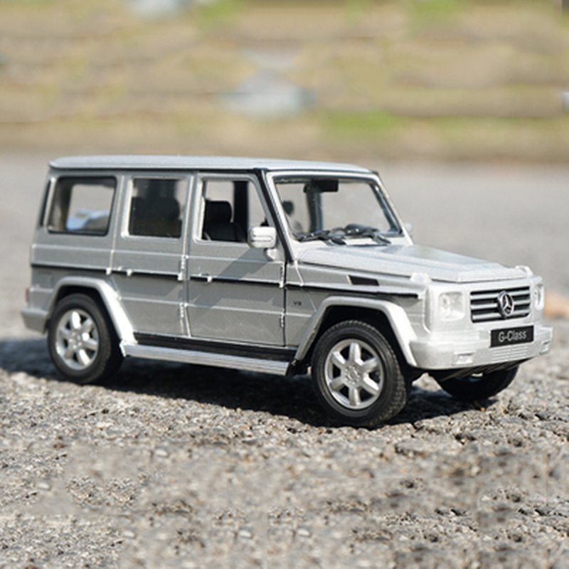 1:24 Mercedes Benz G Class SUV silver Alloy Car Model Metal Off Road ...