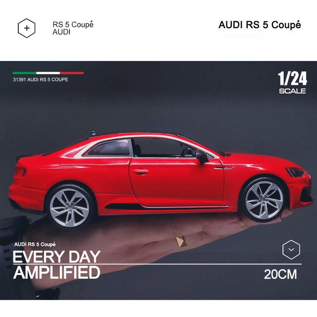 1:24 Audi RS5 Coupe Supercar red Alloy Car Model Diecasts Vehicles Toy ...