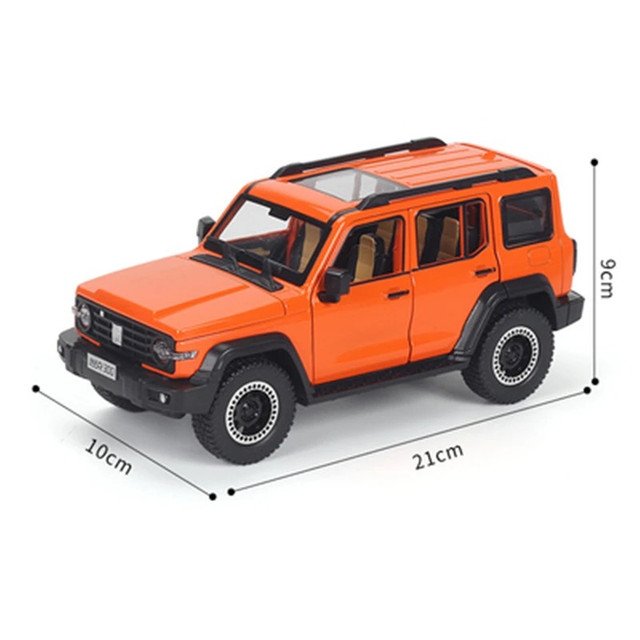 1:24 Off-Road Version Tank 300 Jeeps orange Car Toy Model Diecast Metal ...