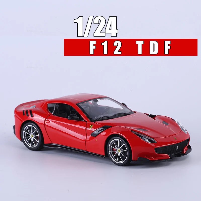 1:24 Ferrari F12 TDF red Car Model Diecasting Metal Alloy Collection ...