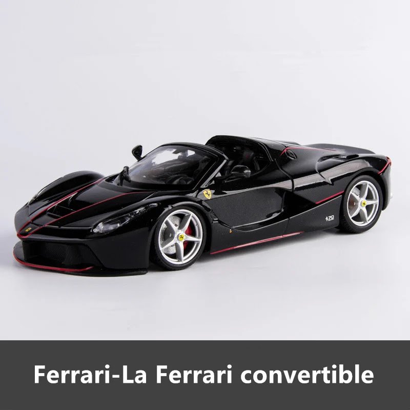 1:24 Ferrari LA Ferrari6 black Car Model Diecasting Metal Alloy ...