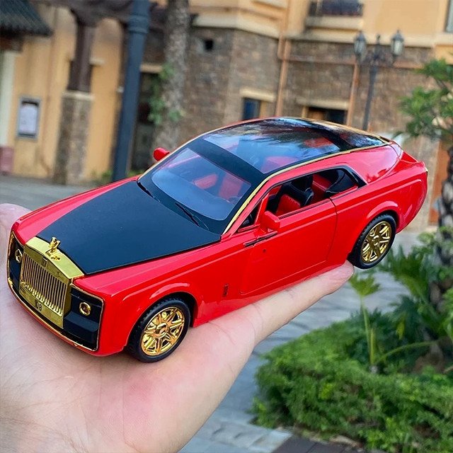 1:24 Rolls-Royce Sweptail Red Car Alloy Model Diecasts Toy Vehicle ...