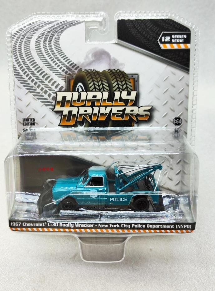 1: 64 Series 1967 Chevrolet C30 Dually blue Car Diecast Alloy Model Toy