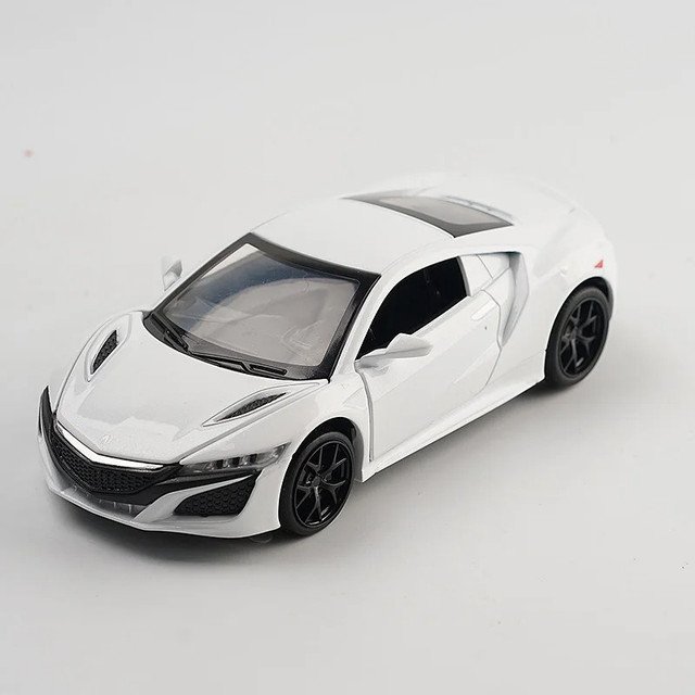1:32 Scale For Honda Acura NSX Luxury white Car Sport Pull Back Sound ...