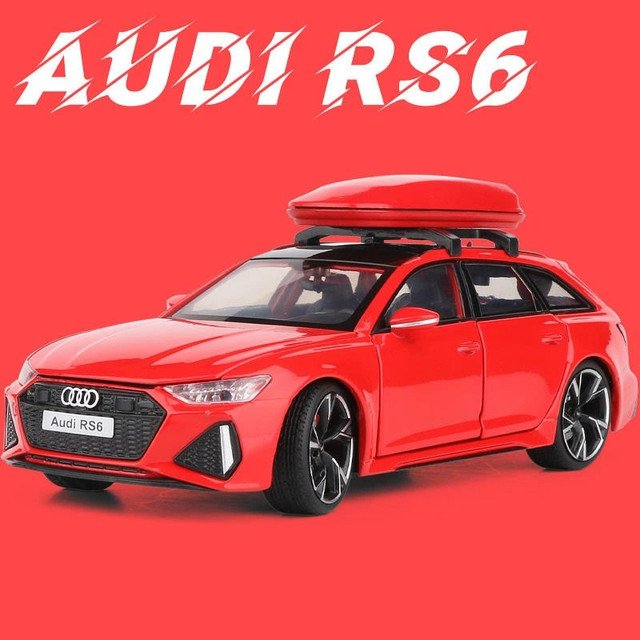 1:32 Audi RS6 Avant Station Wagon red Car Toy Model Diecasts Sound And ...
