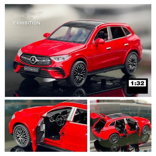 1:32 Benzs GLC 400e SUV red Car Alloy Model Diecast Toy Vehicle Sound ...
