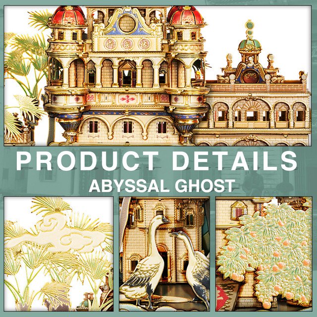 Set 3D Building Kit Qiaosheng Castle Puzzles Assembly Construction DIY ...