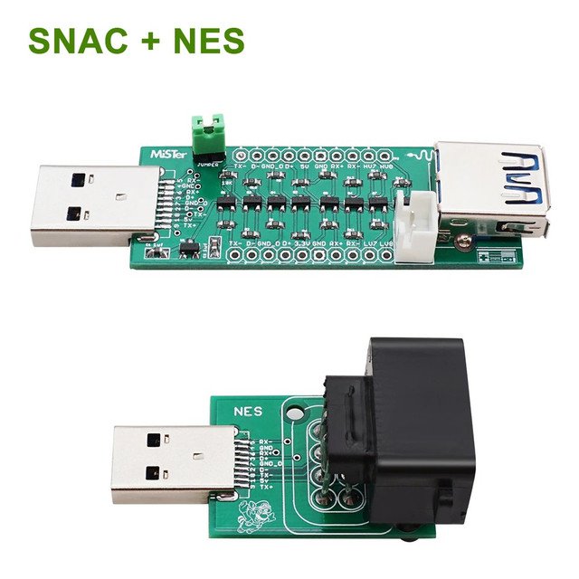 MiSTerFPGA SNAC USB 3.0 SNAC NES Game Controller Converter Adapter For IO Board