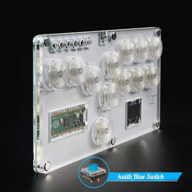 Slimbox Mini Hitbox Blue Switch Arcade Stick Joystick For PC Hot SWAP ...