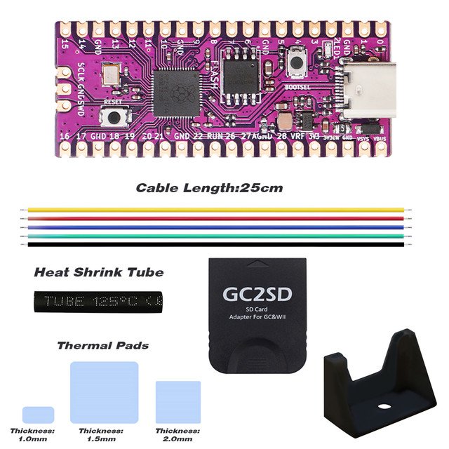 Raspberry Picoboot Pi Pico Board OPL Replacement purple kit 5 Modchip ...