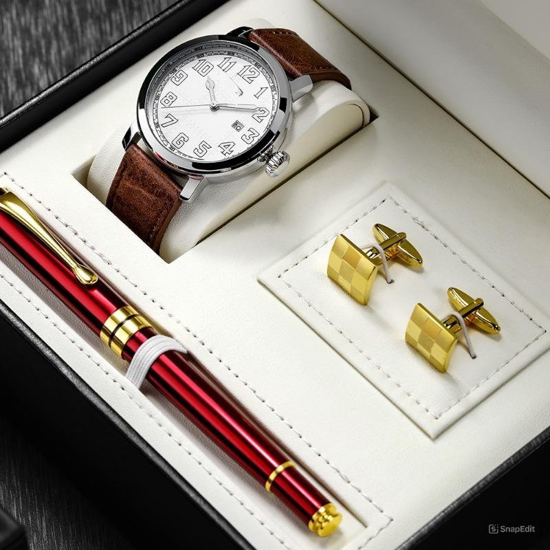 Luxury Herme Orange Packing Mens White Watches With Pencil and ...
