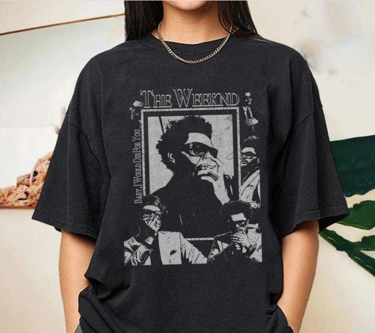 Vintage The Weeknd Tshirt The Weeknd Shirt Hip Hop T-Shirt