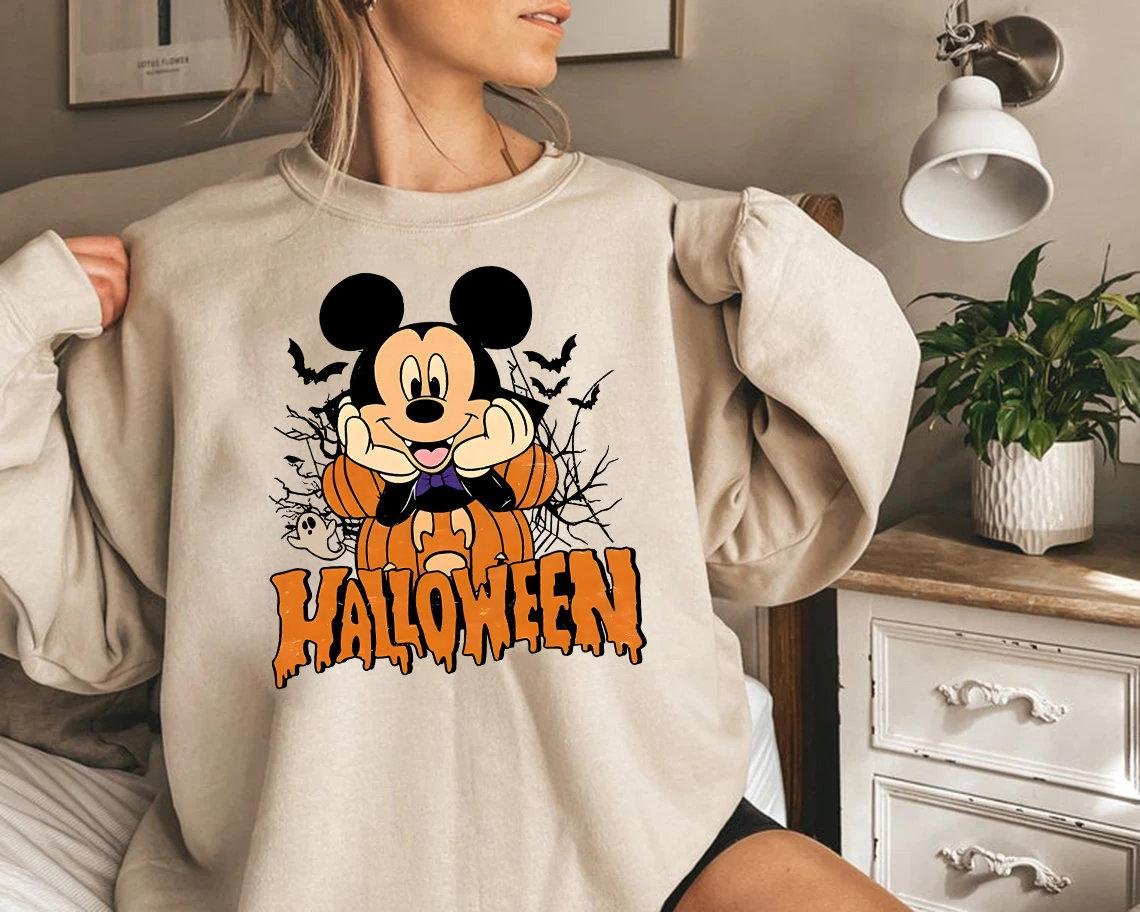 Vintage Disney Hal, Vintage Mickey Halloween Shirt