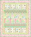 Beatrix Potter Peter Rabbit Blue Alphabet Garden Fabric Quilt Kit