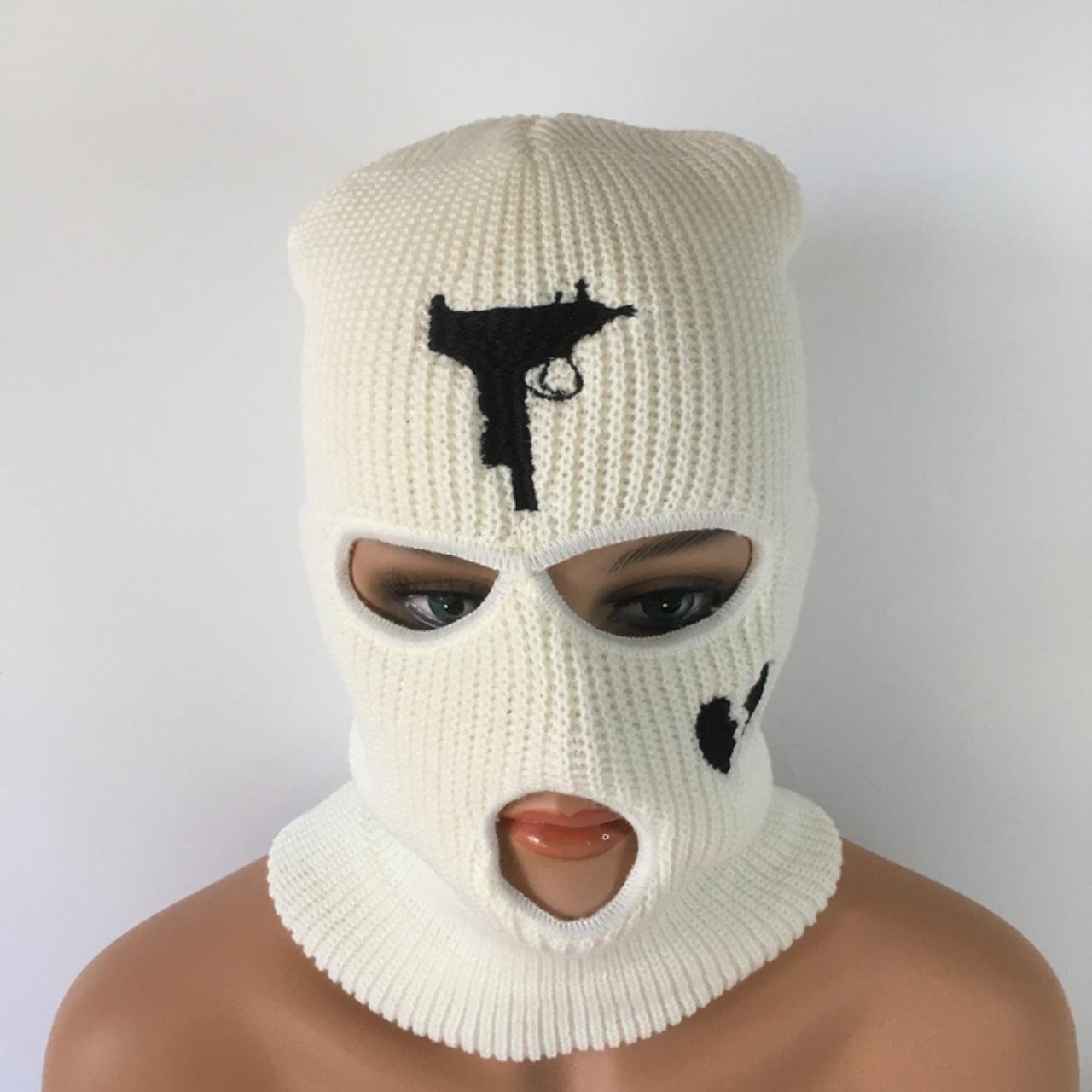 balaclava hat Punk winter cute embroidery warm beanies Free shipping ...
